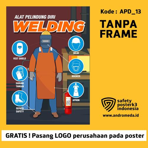 Jual Safety Poster K3 : Alat Pelindung Diri Welding - 42x30 cm - Kota ...