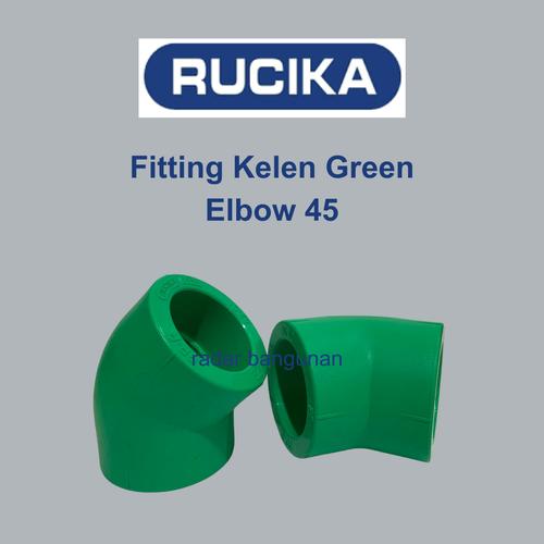 Jual Fitting Kelen Green/PPR/Elbow/Knee 45derajat - 25mm - Kota ...