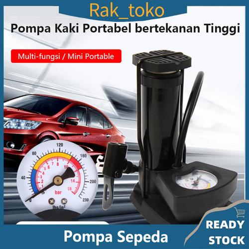 Jual Pompa/Sepak Bola/Mobil/Pompa Sepeda/Pompa Tekanan Tinggi - Hitam-A ...