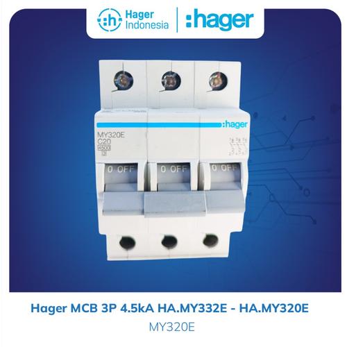 Jual Hager MCB 20a 20 ampere 3 Phase 4.5kA - MY320E - Jakarta Barat ...