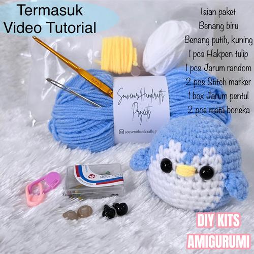 Jual DIY Crochet Baby Penguin Kit - Paket DIY Kits Crochet - Paket ...