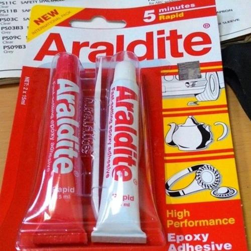 Jual Lem epoxy besi Araldite Rapid 5 minute merah - Jakarta Pusat ...