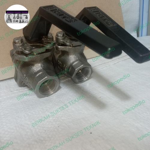Jual ball valve kitz 1 inch DN25 drat full bore stainless stell 304 ...
