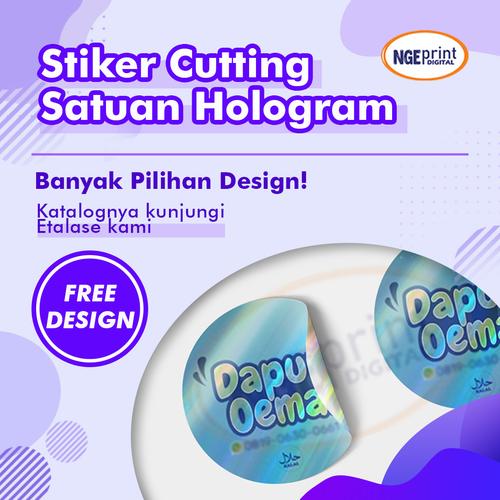 Jual [Stiker Hologram] Stiker Label Bulat Hologram Sticker Segel Thank ...