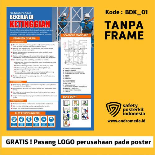 Jual Safety Poster K3 : Bekerja Diketinggian - 42x30 cm - Kota Bandung ...