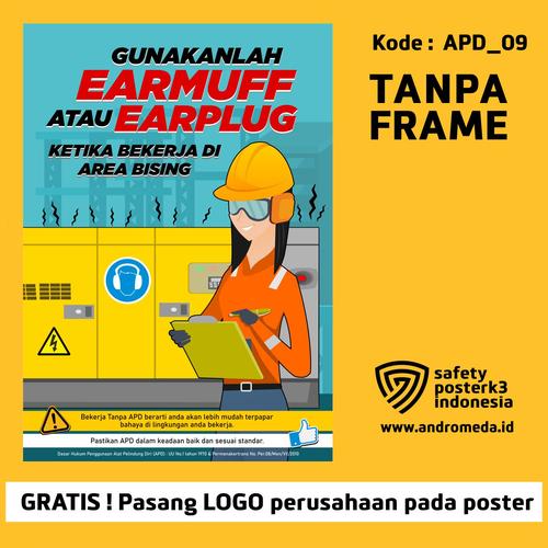Jual Safety Poster : Earplug Bising Pendengaran APD_60x80 cm - Kota ...