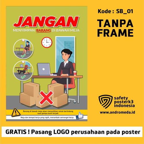 Jual Safety Poster K3 : Office 5R Rapi 5S Kantor Ergonomi Gempa - 42x30 ...