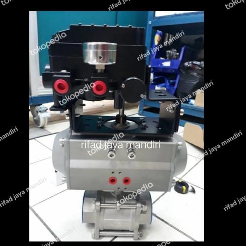 Jual Pneumatic Actuator Model Positioner/Ball Valve 3pc size 1/2" inchi ...