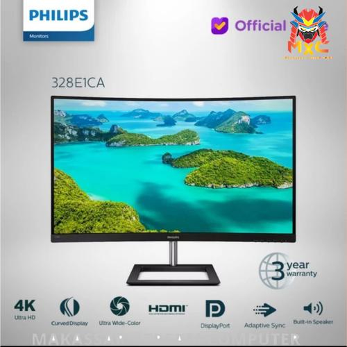 Jual Monitor LED Philips 328E1CA 32" VA 4K Curved HDMI DP Vesa Speaker ...