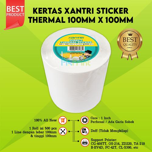 Jual Kertas Sticker Label Thermall Resi Marketplace ukuran 78,100,150 ...