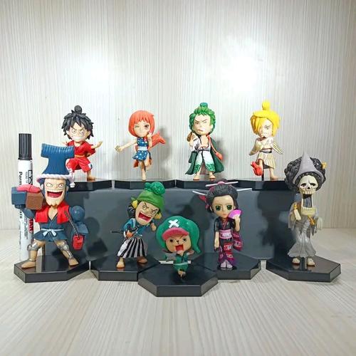 Jual mainan static figure one piece wcf luffy nami sanji frangky ...