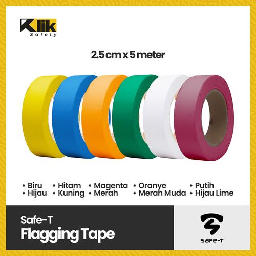 Jual FLAGGING TAPE SAFE-T PITA SURVEY SAFETY 2.5 CM X 50M - Kuning - Jakarta Utara - KLIK SAFETY ...