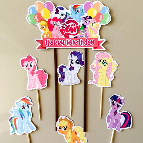 Jual TOPPER LITTLE PONY 001 / CAKE TOPPER LITTLE PONY 001/ TOPPER KUE ...