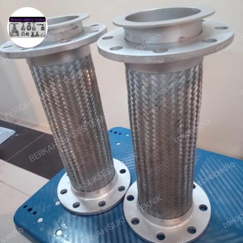 Jual flexsible/flexible hose 1 1/4 inch stainless 304 flange jis 10k ...