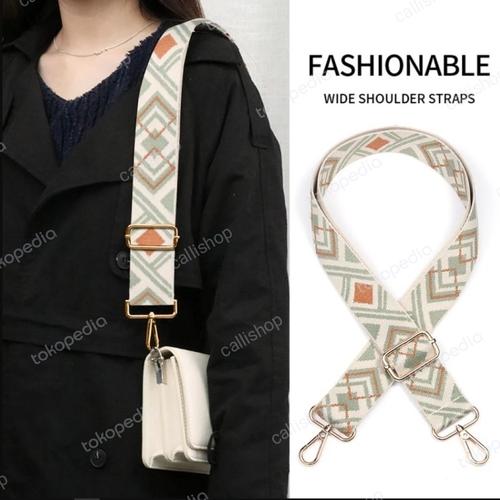 Jual Tali tas/bag strap/tali gitar-canvas etnic-belah ketupat - kait ...
