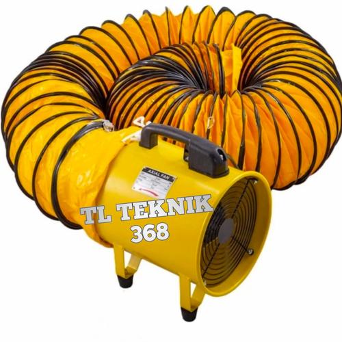 Jual kipas blower ventilator portable 12 inch plus flexible duct 10 m ...