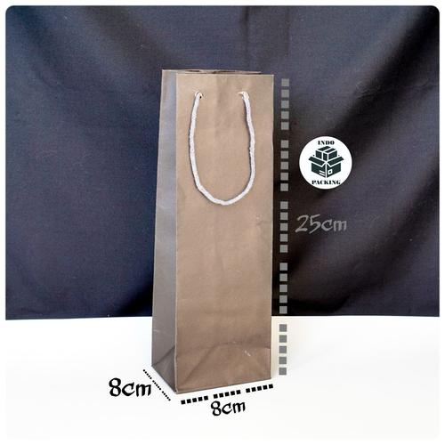 Jual Paperbag Hitam 8x8x25cm / Paper Bag Botol Tas Kertas Tumblr - Kota ...