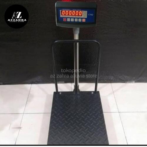 Jual timbangan duduk digital merk CHQ kap 100kg-500kg platform bordes ...