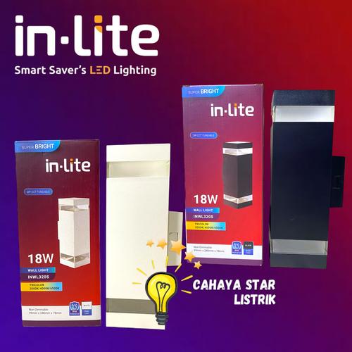 Jual INLITE LAMPU DINDING KOTAK LED / WALL LIGHT KOTAK 18W 18 WATT ...