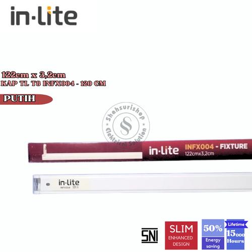 Jual IN LITE KAP LAMPU LED RUMAH LAMPU LED KAP TL T8 INLITE 120CM ...