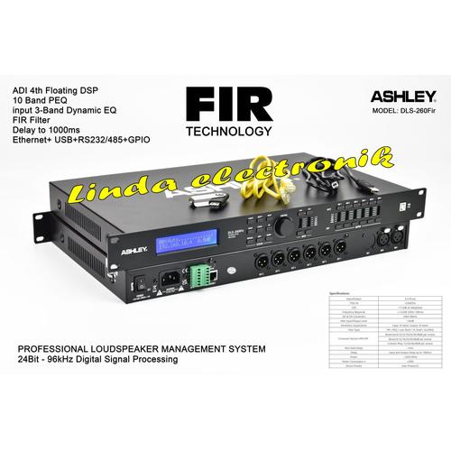 Jual PROFESSIONAL LOUDSPEAKER MANAGEMENT ASHLEY DLS 260 FIR / DLS-260 ...