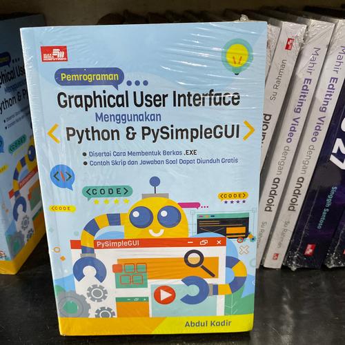 Jual buku pemrograman graphical user interface menggunakan python ...
