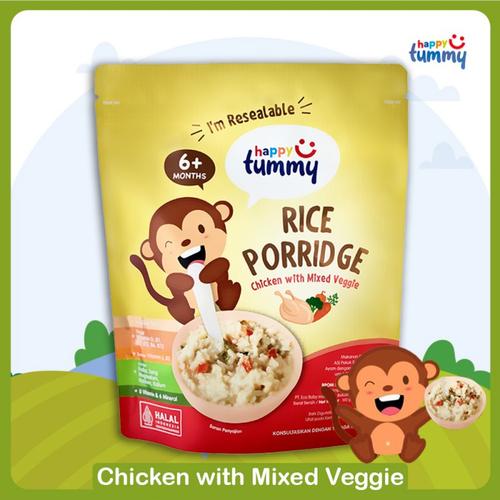 Jual Happy Tummy Rice Porridge - Chicken with Mixed Veggie - Kota ...