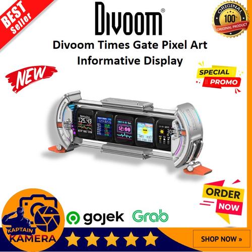 Jual Divoom Times Gate Pixel Art Informative Display ( GRAY ) - Jakarta ...