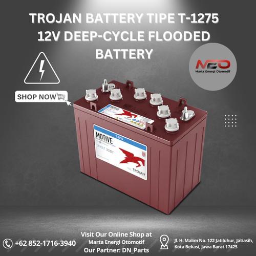 Jual TROJAN BATTERY TIPE T-1275 12V DEEP-CYCLE FLOODED BATTERY - Kota ...