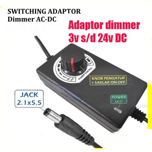 Jual Adaptor Dimmer 3v -24v 1A Switching Power Supply Adjustable putar ...