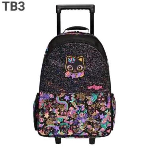 Jual Smiggle Trolley Black Cat Backpack/Kado/Ori/Tas Koper Anak ...