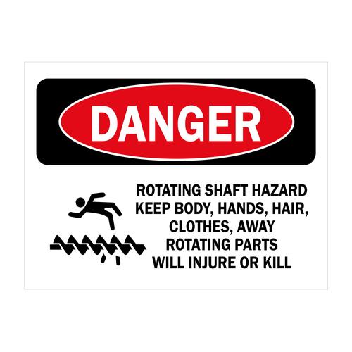 Jual STIKER VINYL DANGER PUTARAN MESIN Uk. 30 x 40 CM SIGN RAMBU K3 ...