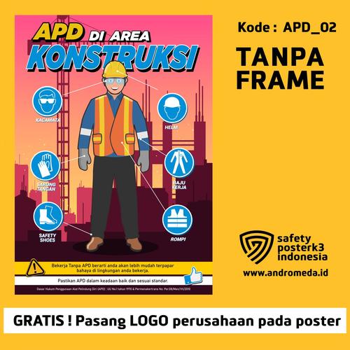 Jual Safety Poster K3 : APD Alat Pelindung Diri - 80x60 cm - Kota ...