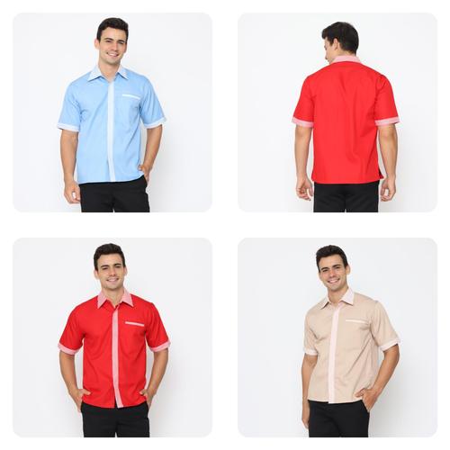 Jual Kemeja office seragam kerja baju kantor atasan pria unisex SLR ...