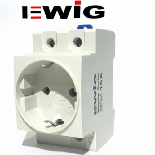 Jual Ewig Stop Kontak Arde 2Pin Bulat 2Pin Pipih 220VAC 16Ampere 50Hz ...