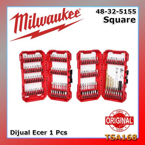 Jual Milwaukee Shockwave Impact Bits Ecer 1 Pc Mata Obeng - Square 1" 2 ...