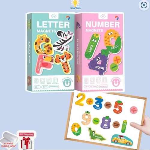 Promo Mainan Edukasi Magnetic Puzzle Belajar Angka Huruf Alphabet ...