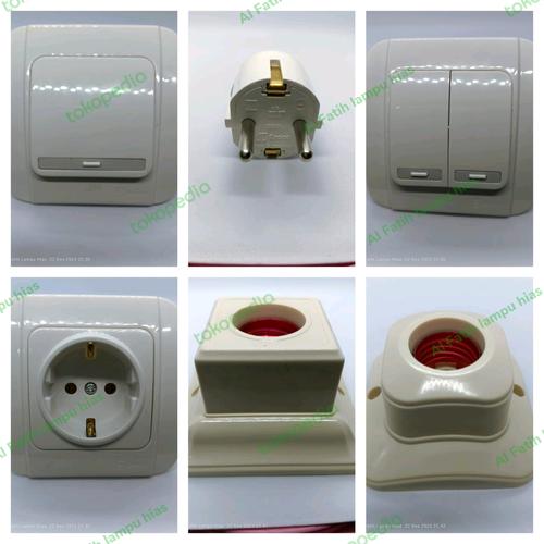 Jual Broco Saklar engkel seri tanam stopkontak steker arde fitting ...