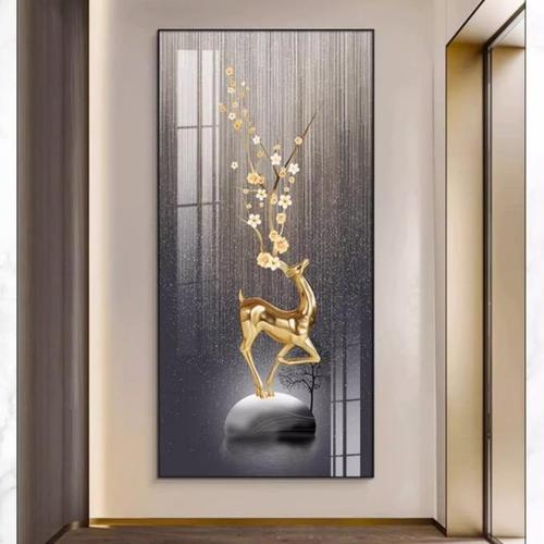 Jual Lukisan Dinding Aesthetic Lukisan Rusa Ruang Tamu Hiasan Dinding ...