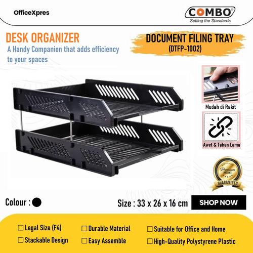 Jual Document Tray Plastik / Rak Dokumen Plastik / Paper Tray 2 Susun ...