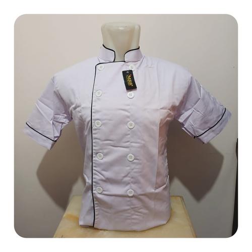 Jual Seragam Chef, Kemeja Koki, Baju Juru Masak Lis Lengan Pendek ...