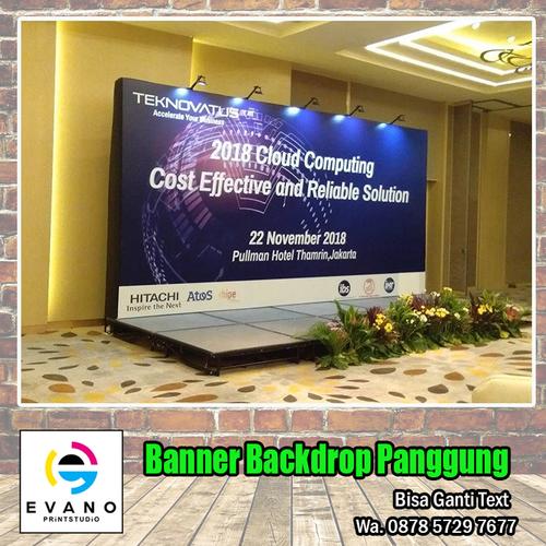 Jual Cetak Banner Flexi Spanduk / Backdrop Panggung 340 Gram Highrest ...