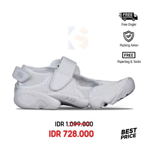 Promo Sepatu Sneakers Wanita Nike Air Rift All White Original - EUR 36 ...