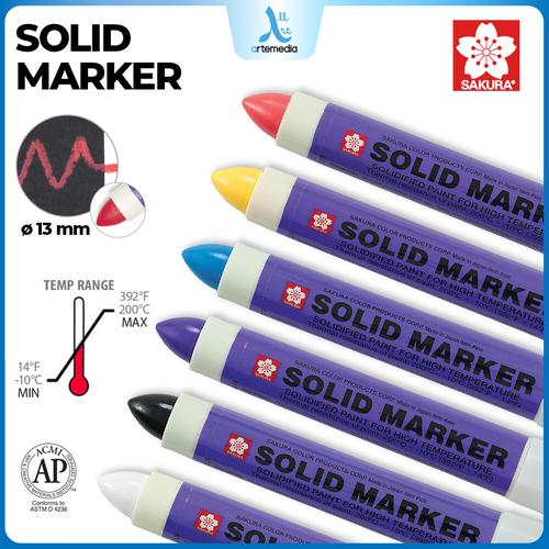 Jual Krayon Sakura Industrial Crayon Solid Paint Marker - RED - Kota ...