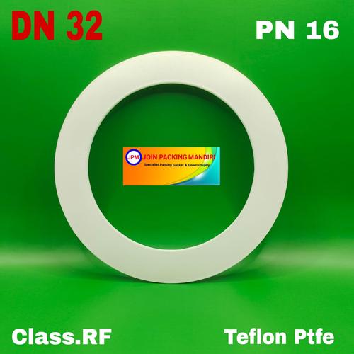 Jual Packing Gasket PTFE teflon/DN 32 PN 16 RF tebel 3mm - Jakarta ...