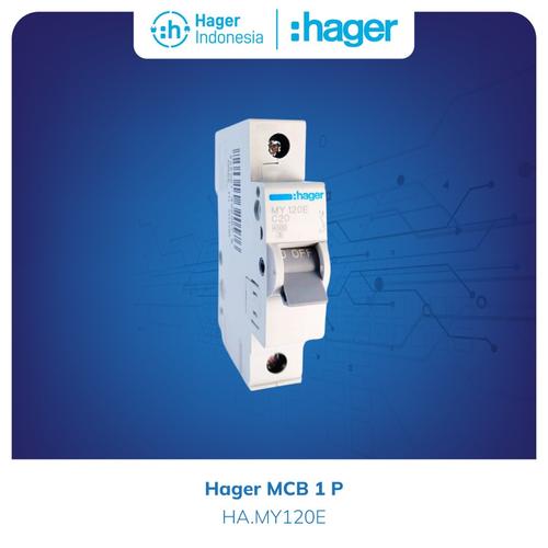 Promo Hager MCB 20a 20 ampere 1 Phase 4.5kA - MY120E - Jakarta Barat ...