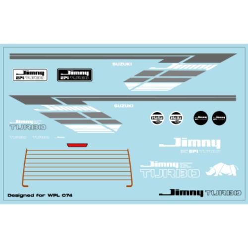 Jual Decal / Sticker set WPL C74 Suzuki Jimny - C74 Jimny A - Kota ...