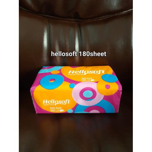 Jual tisu tissu facial HELLOSOFT 180sheet 2ply tissue wajah compact ...