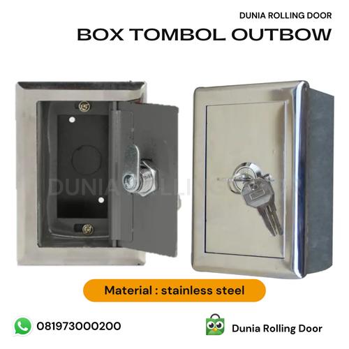 Jual Box Kotak Tombol Stainless / Button Box Rolling door Outbow - Box ...