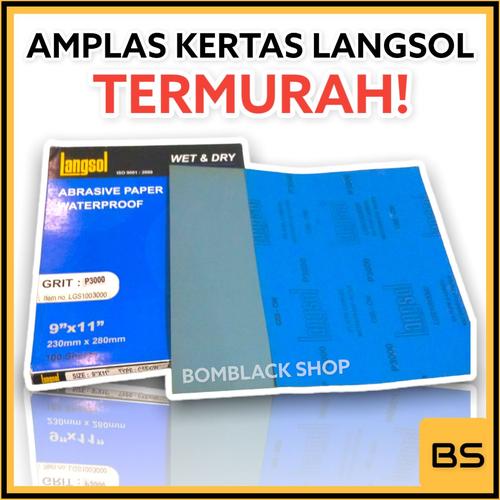 Jual LANGSOL Amplas Kertas Waterproof Grit Grid 240 320 400 600 800 ...